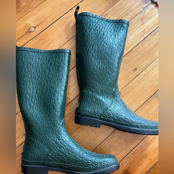Muck Boots | Shoes | Muck Boots Wellies Rubber Rain Boots Green Croc ...